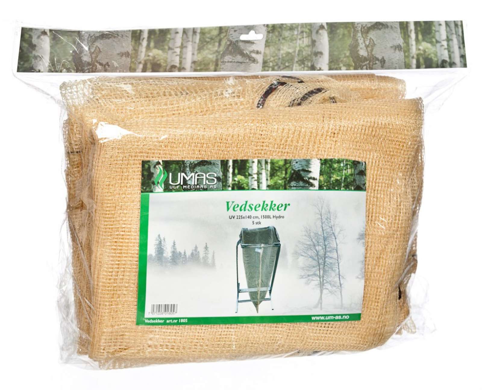 Vedsekk 1000L Euro – UMAS - Ulf Mediaas AS